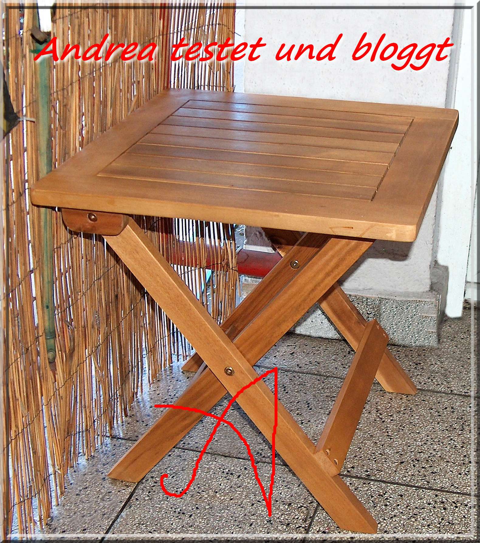 Gartentisch aus Akazienholz von SAM – Andrea testet und bloggt